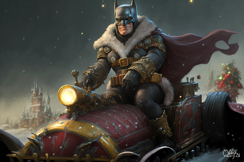 Mark Watts AI / Batman as Santa's Helper 2 – Mark Watts Studios